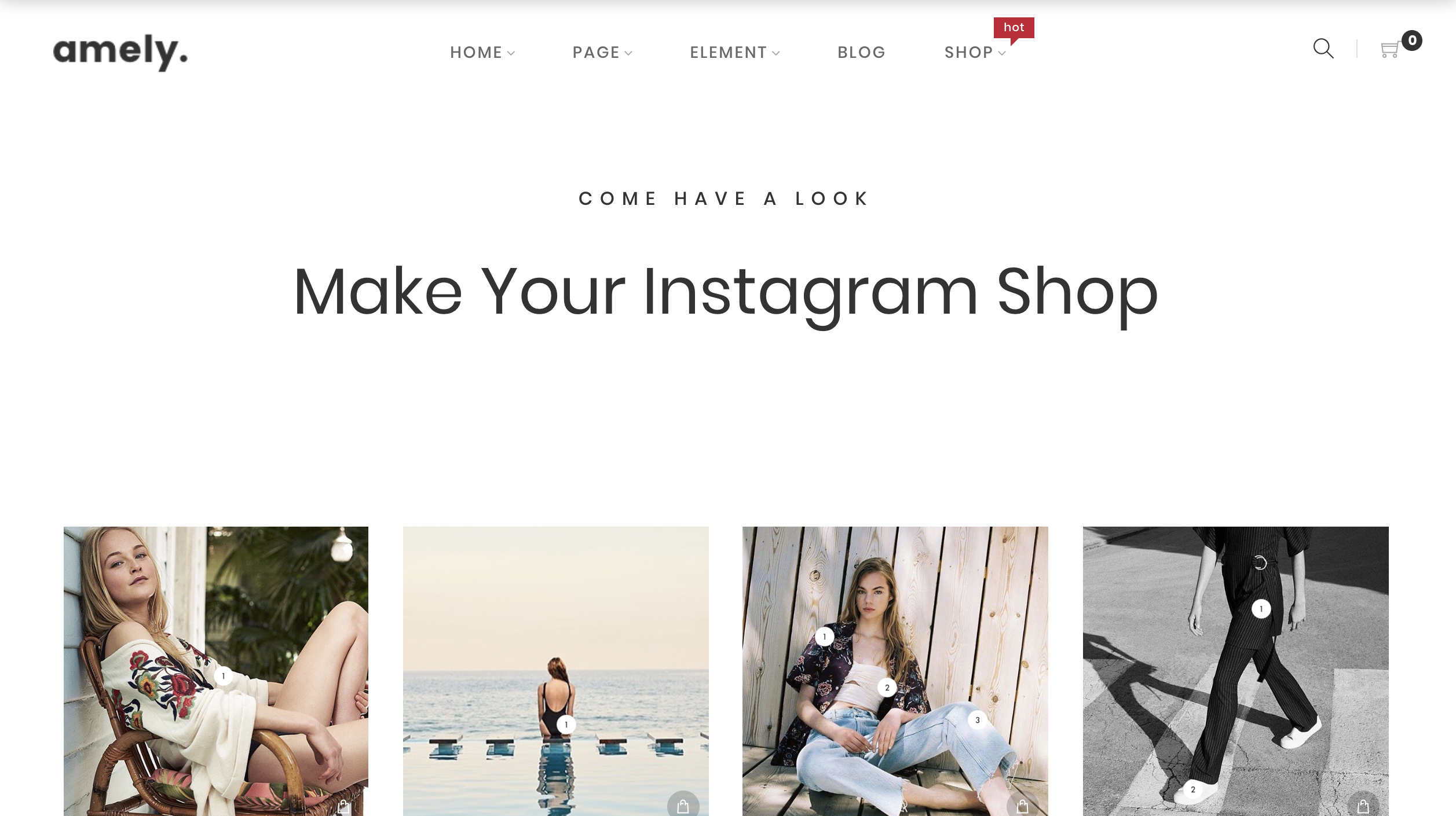 Instagram Shop WordPress Themes 2021